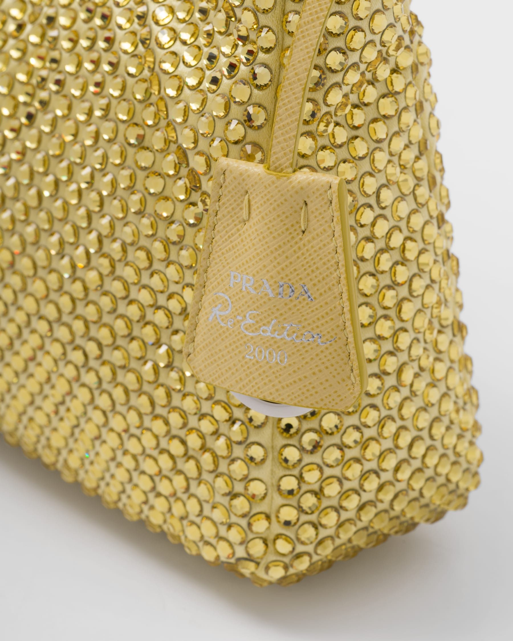 Pineapple Satin Mini-bag With Crystals | PRADA