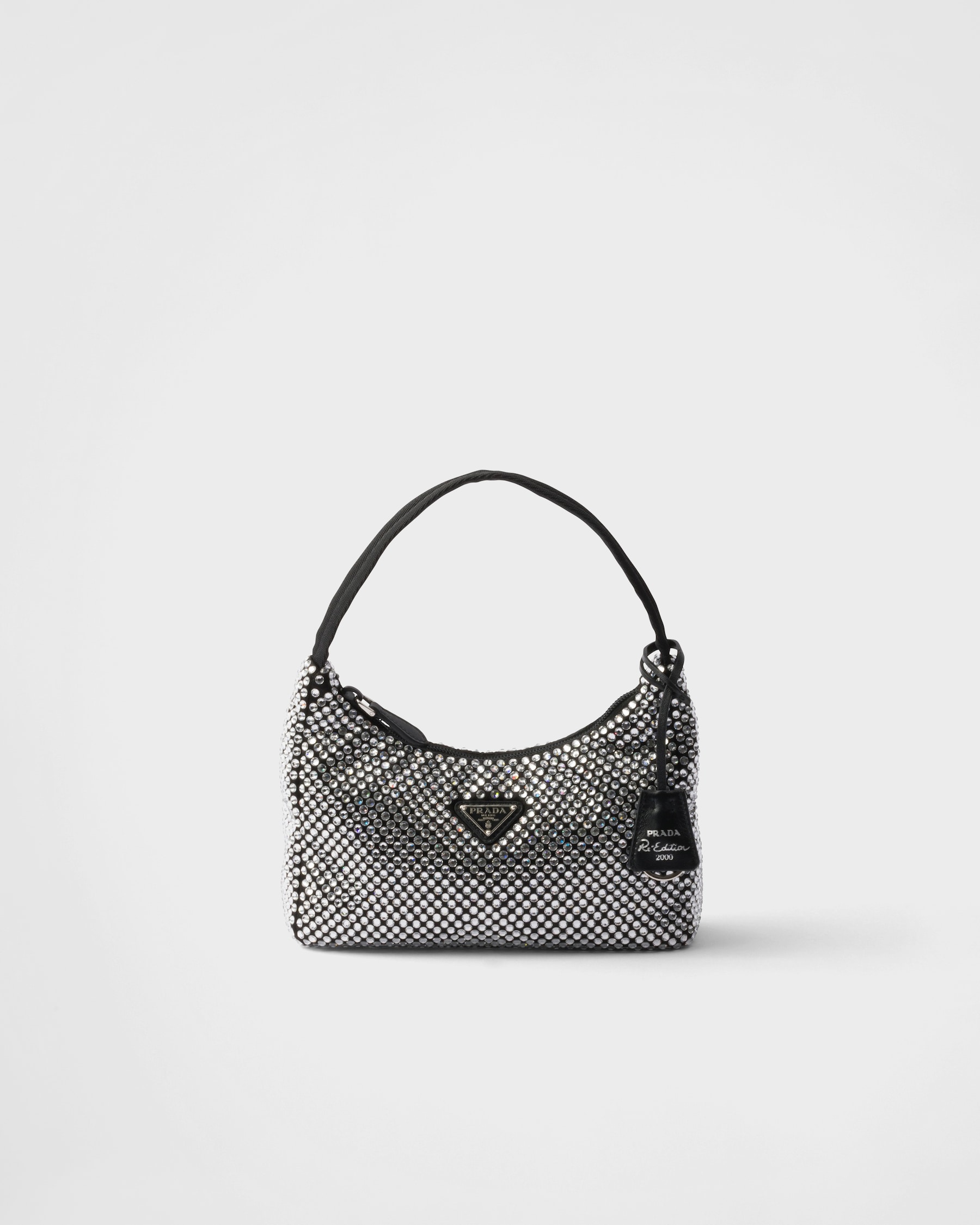 Crystal Satin Mini-bag With Crystals | PRADA