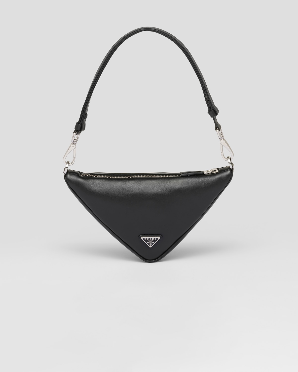 Mini Borsa Prada Triangle In Pelle Nero | PRADA