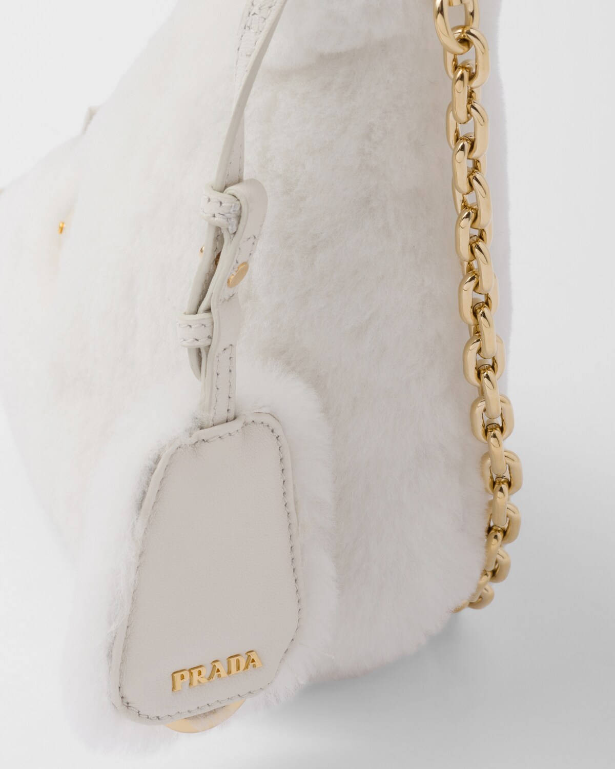 White Shearling Mini-bag | PRADA