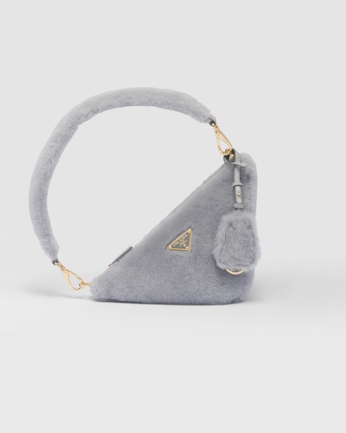 Cornflower Shearling mini-bag | Prada