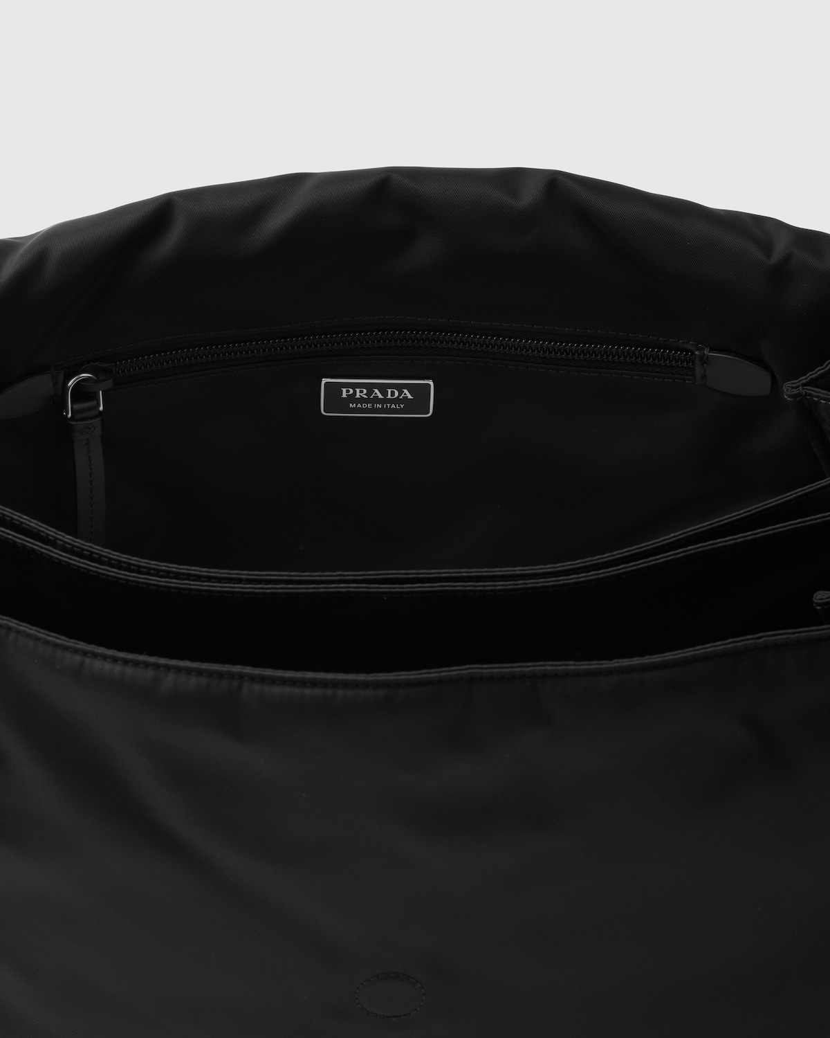 Black Prada Traveller Large Padded Re-nylon Shoulder Bag | PRADA