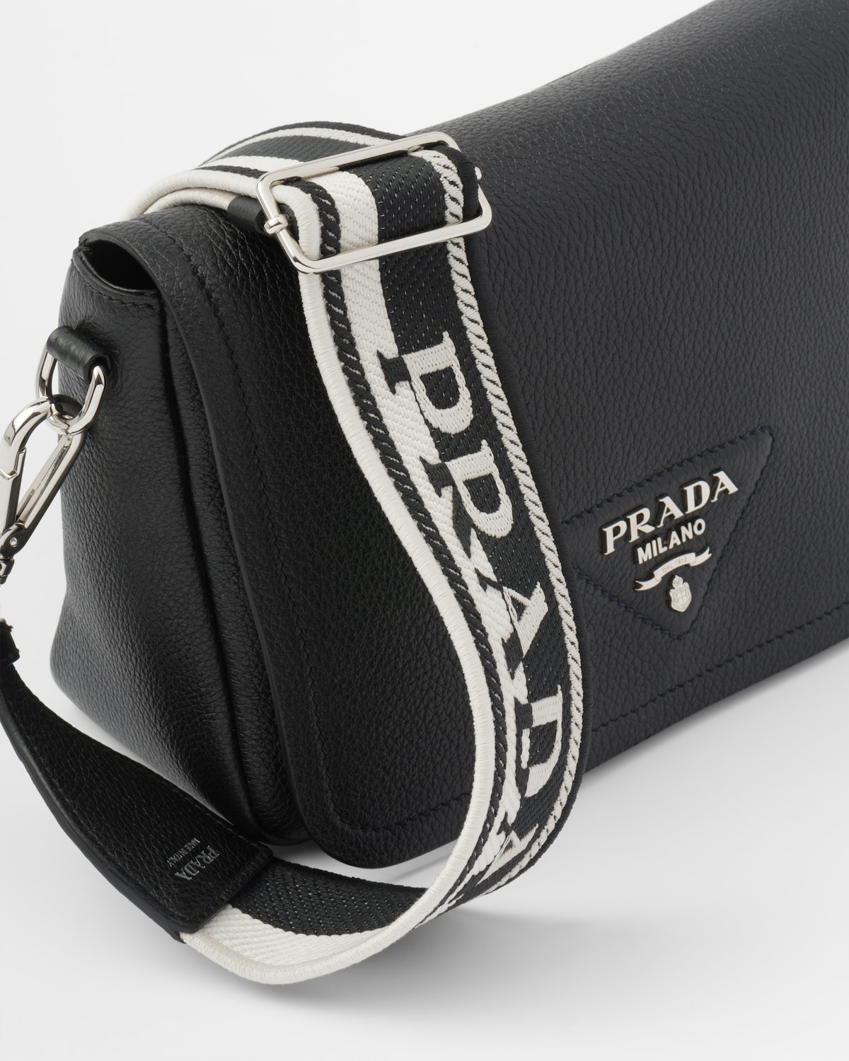 Black Leather Shoulder Bag | PRADA