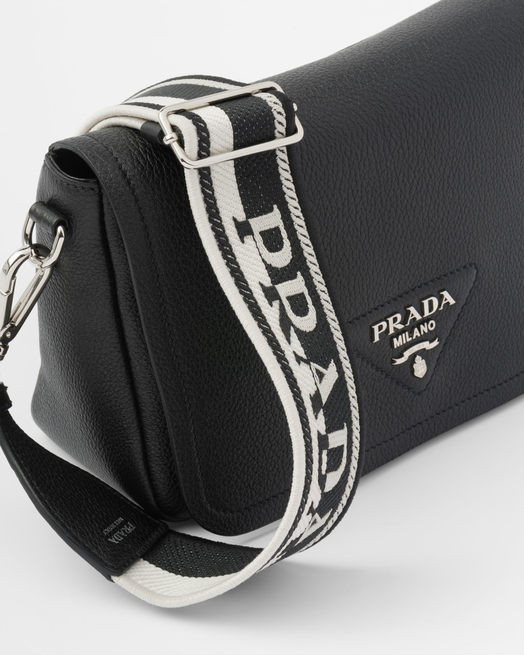 Black Leather Shoulder Bag | PRADA