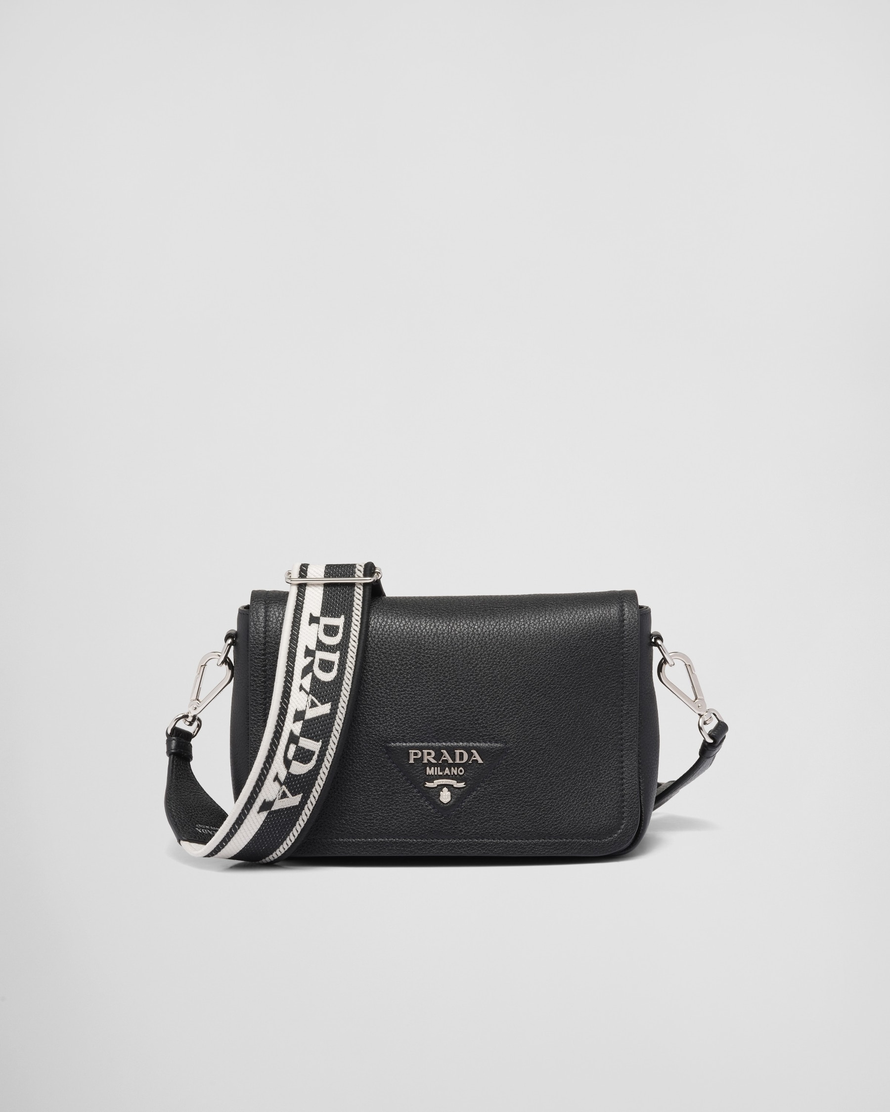 Black Leather Shoulder Bag | PRADA