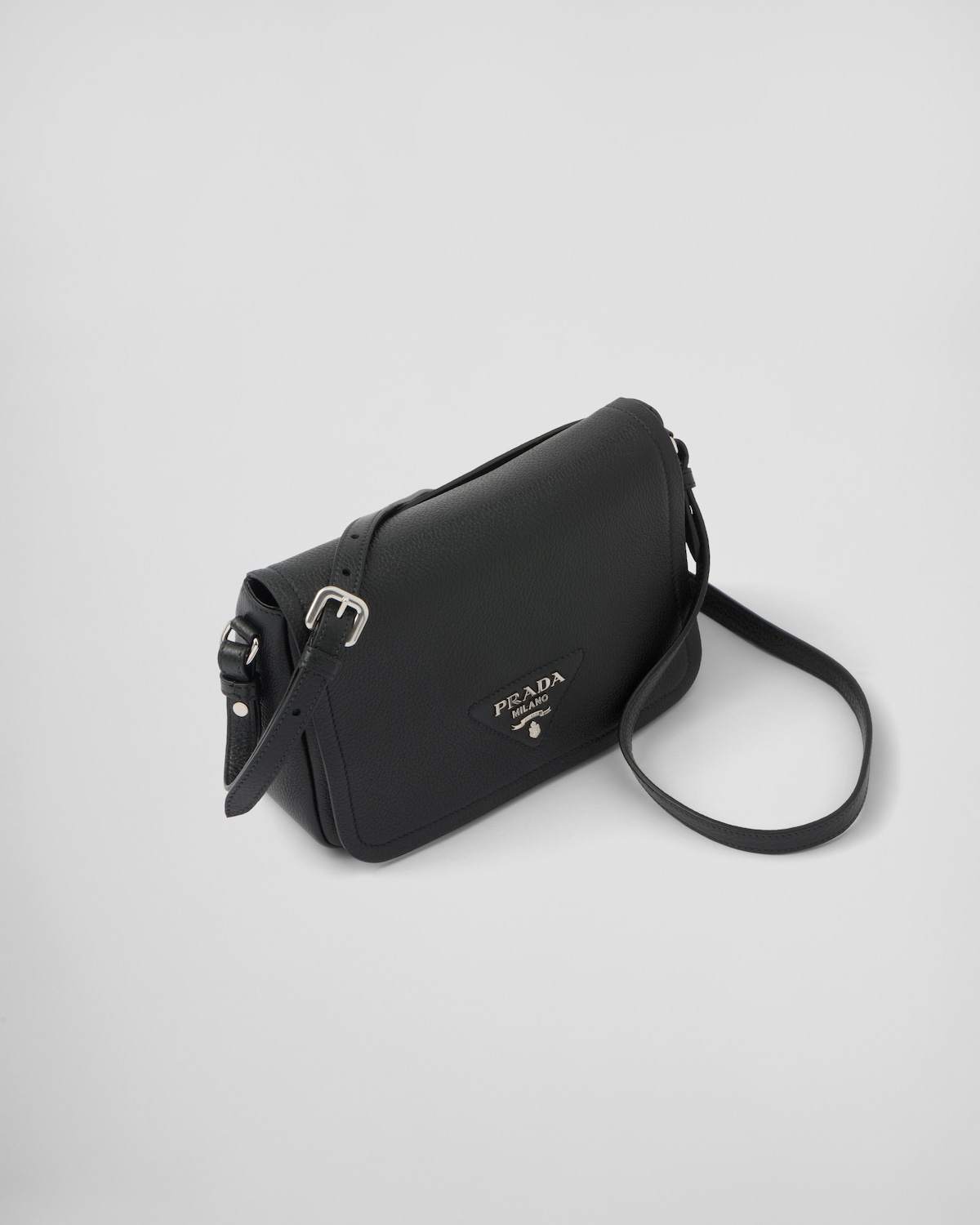 Black Leather Shoulder Bag | PRADA