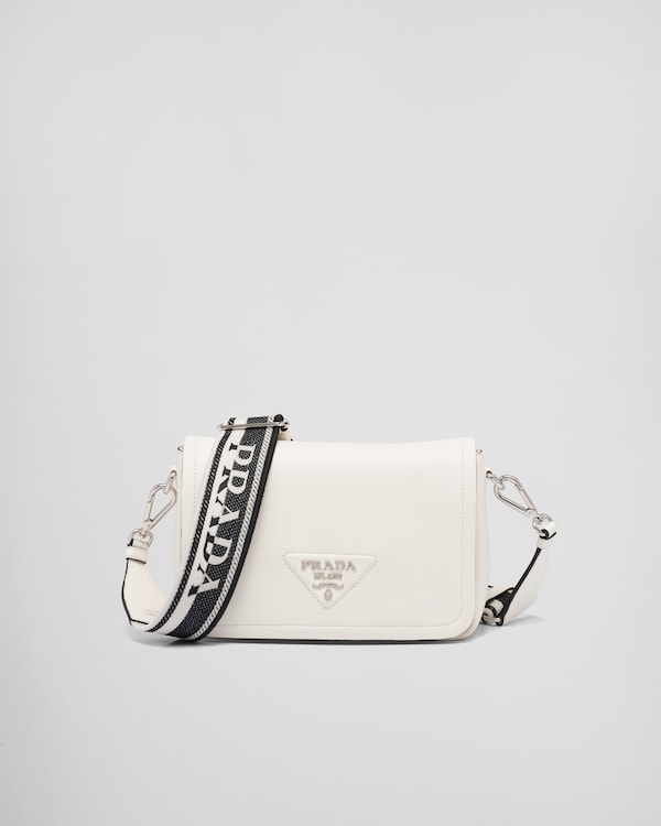 White Leather Shoulder Bag | PRADA