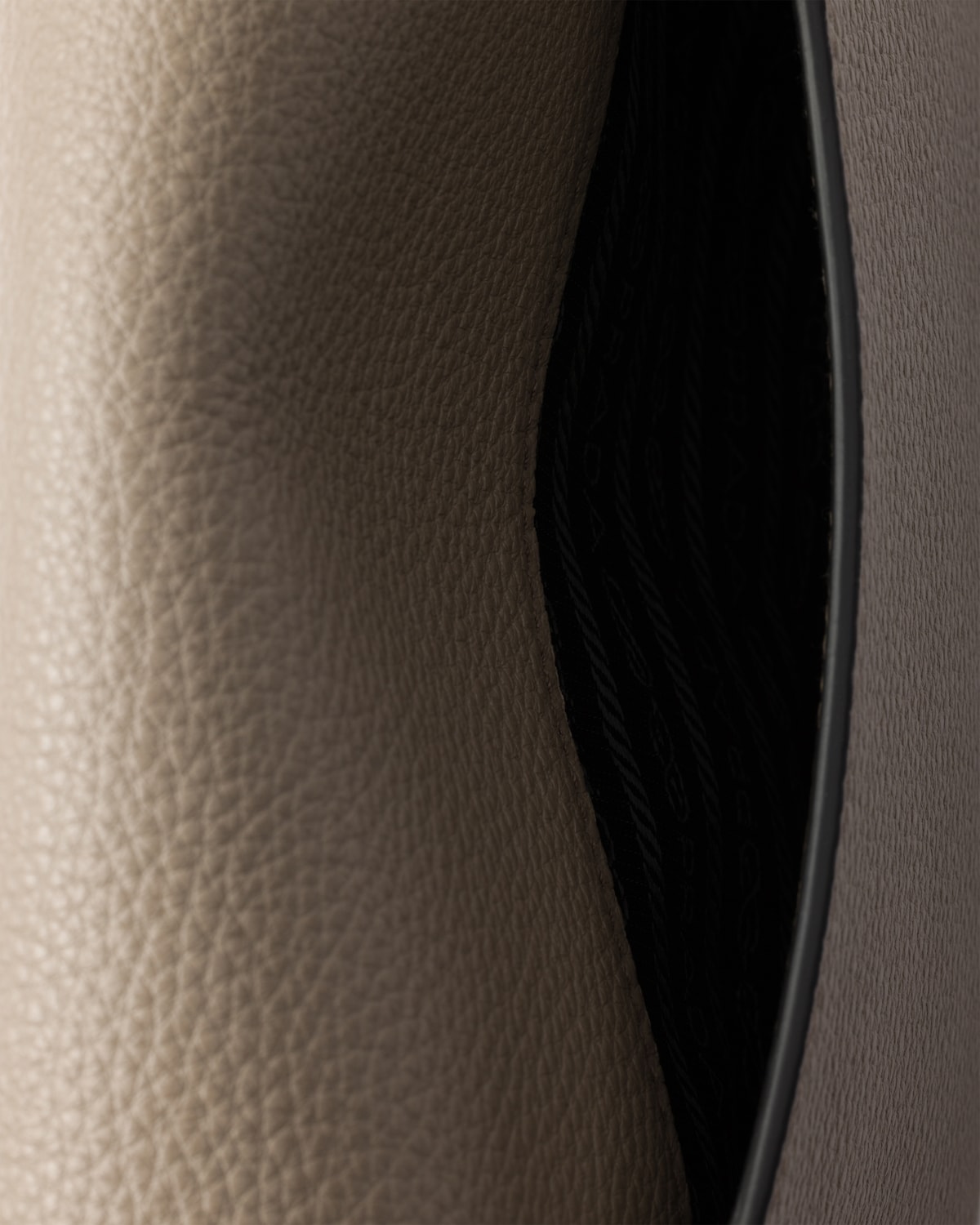 Clay Gray Leather Shoulder Bag | PRADA