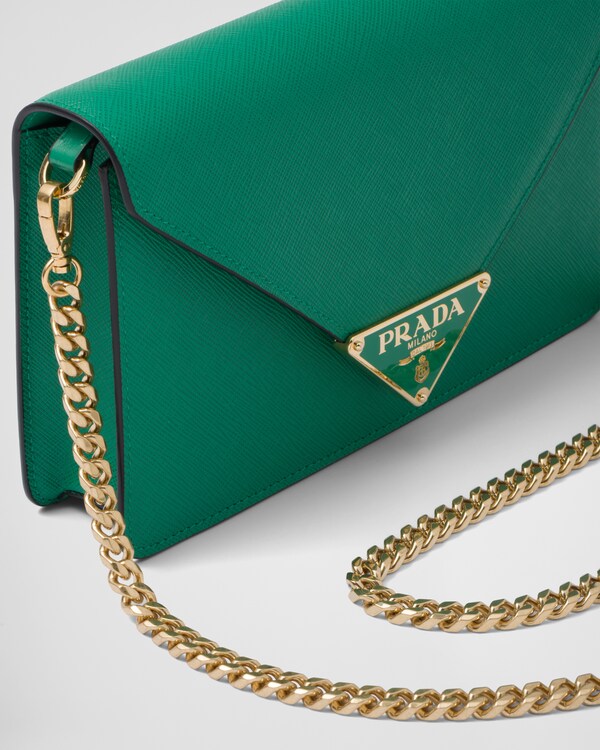 Mango Saffiano Leather Shoulder Bag | PRADA