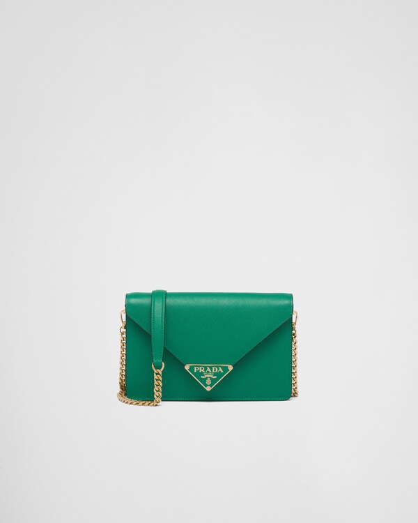 Mango Saffiano Leather Shoulder Bag | PRADA