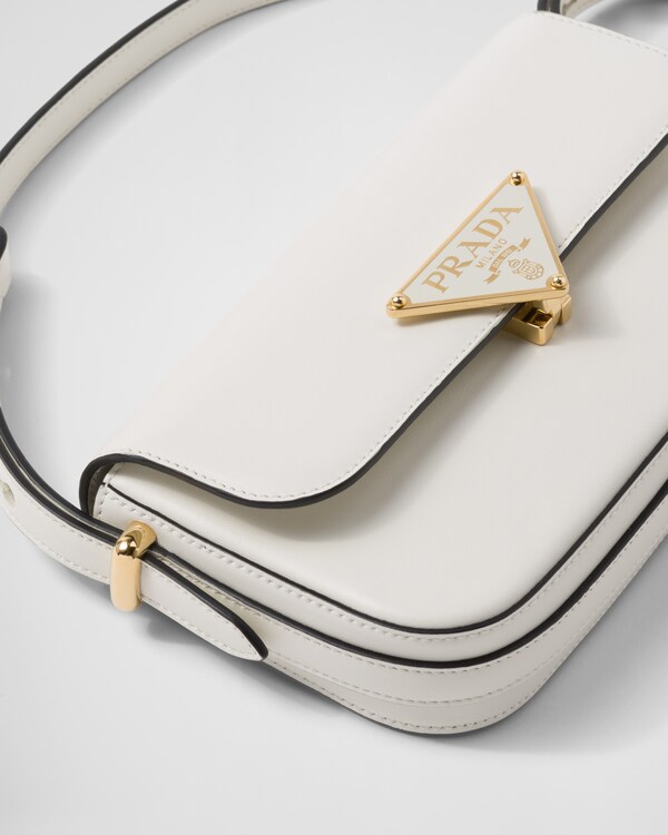White Leather Shoulder Bag | PRADA