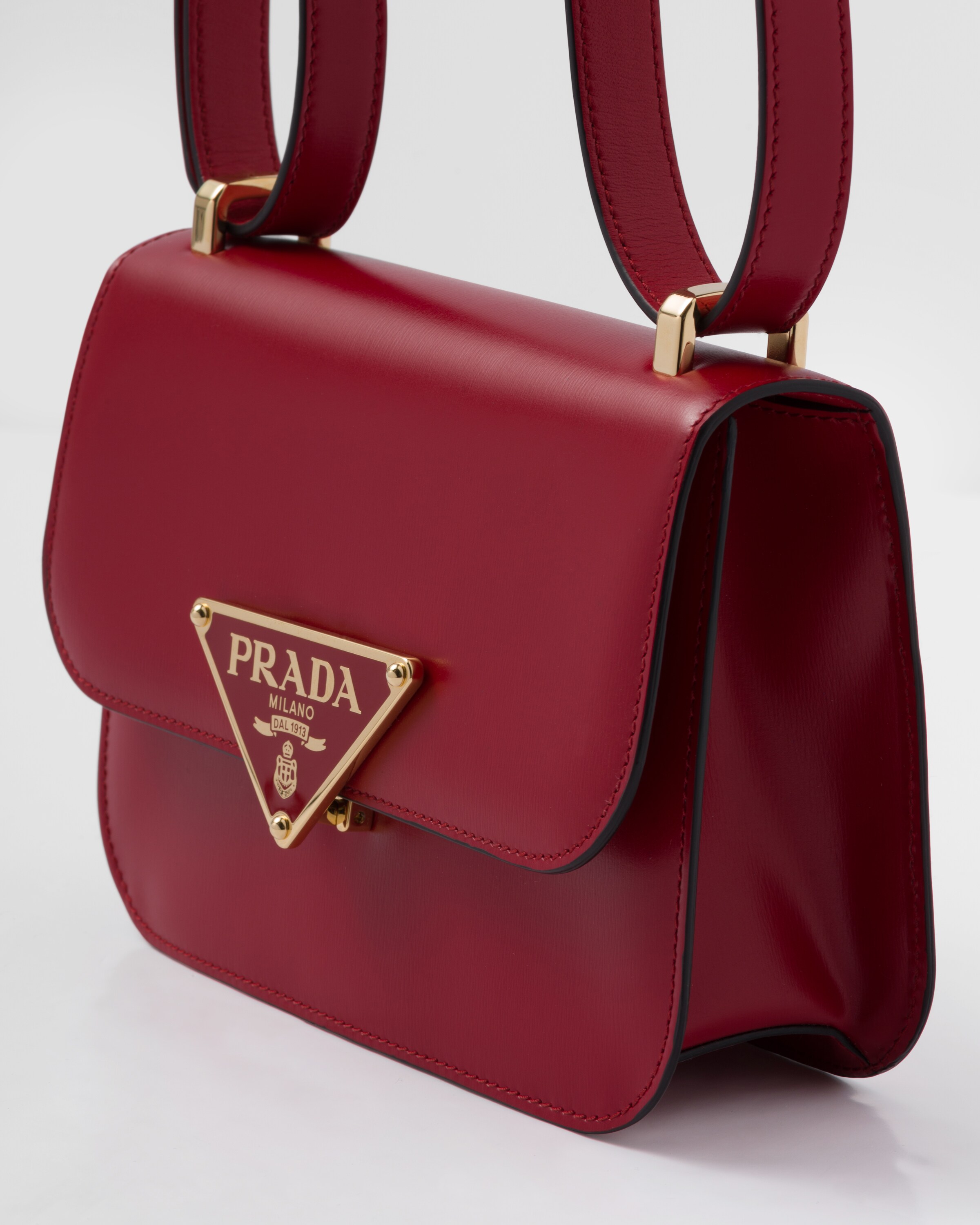 Red N Prada Emblème leather bag | Prada