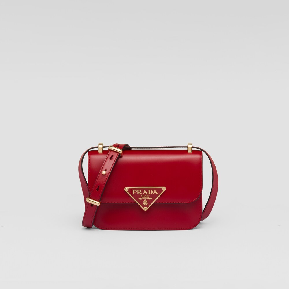 Red N Prada Emblème leather bag | Prada