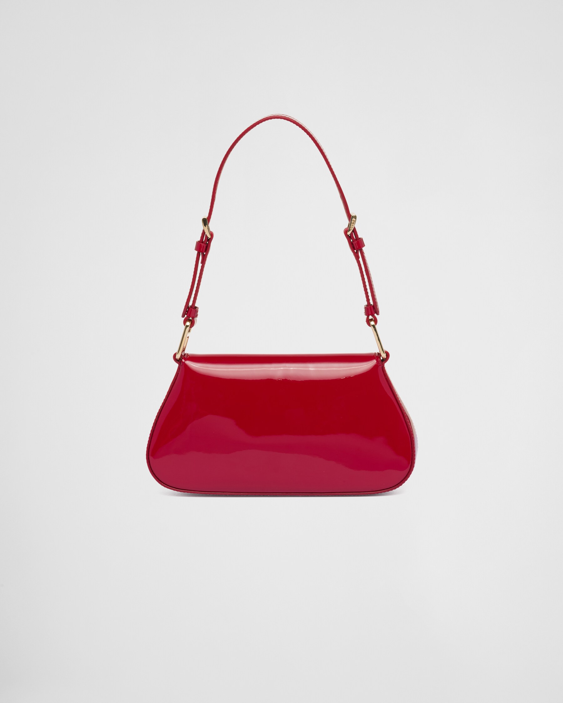 Cherry Red Patent Leather Shoulder Bag | PRADA