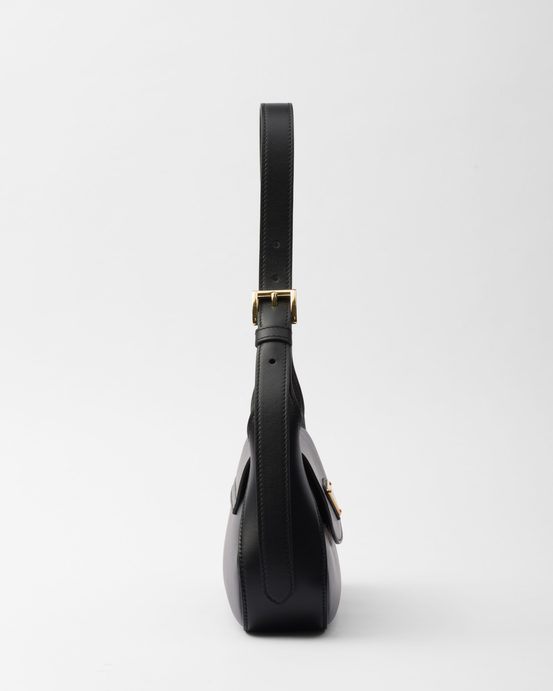 Black Small Leather Shoulder Bag | PRADA
