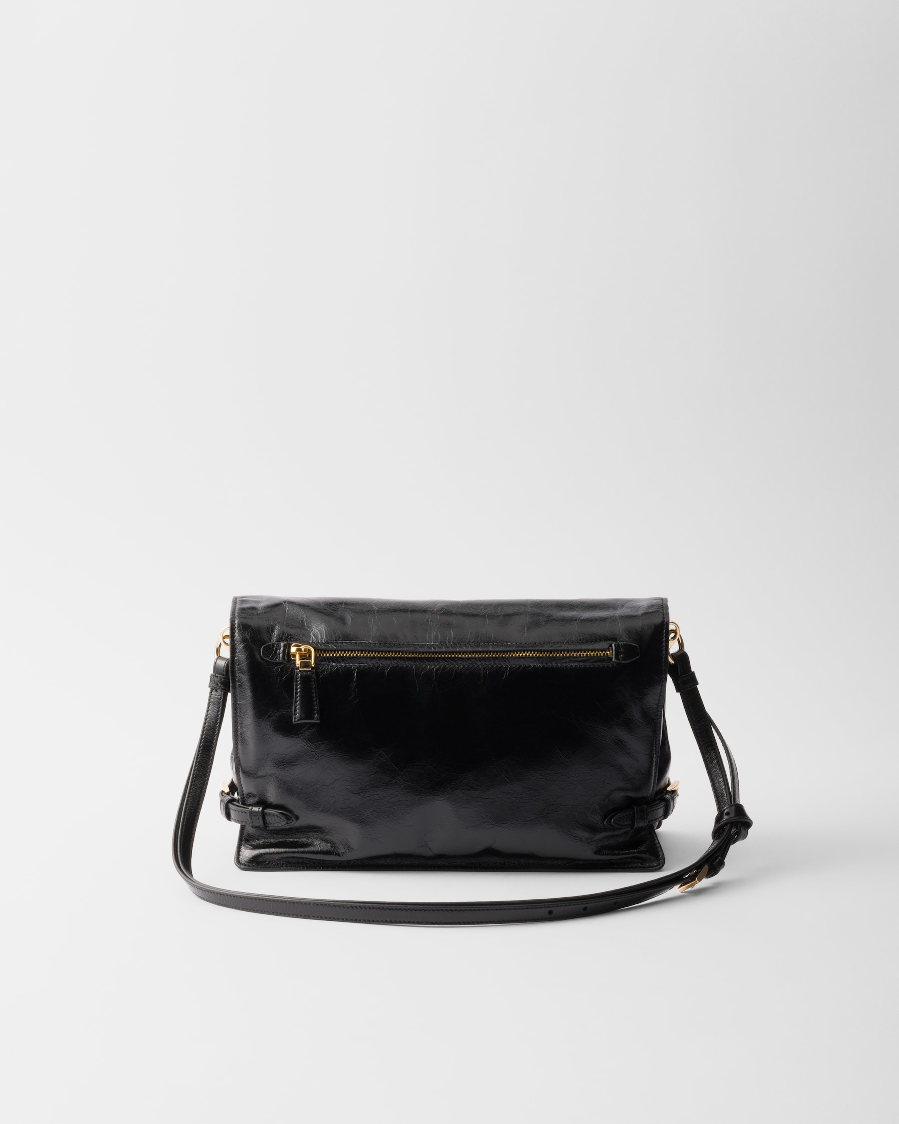 Black Medium Leather Shoulder Bag | PRADA - United States