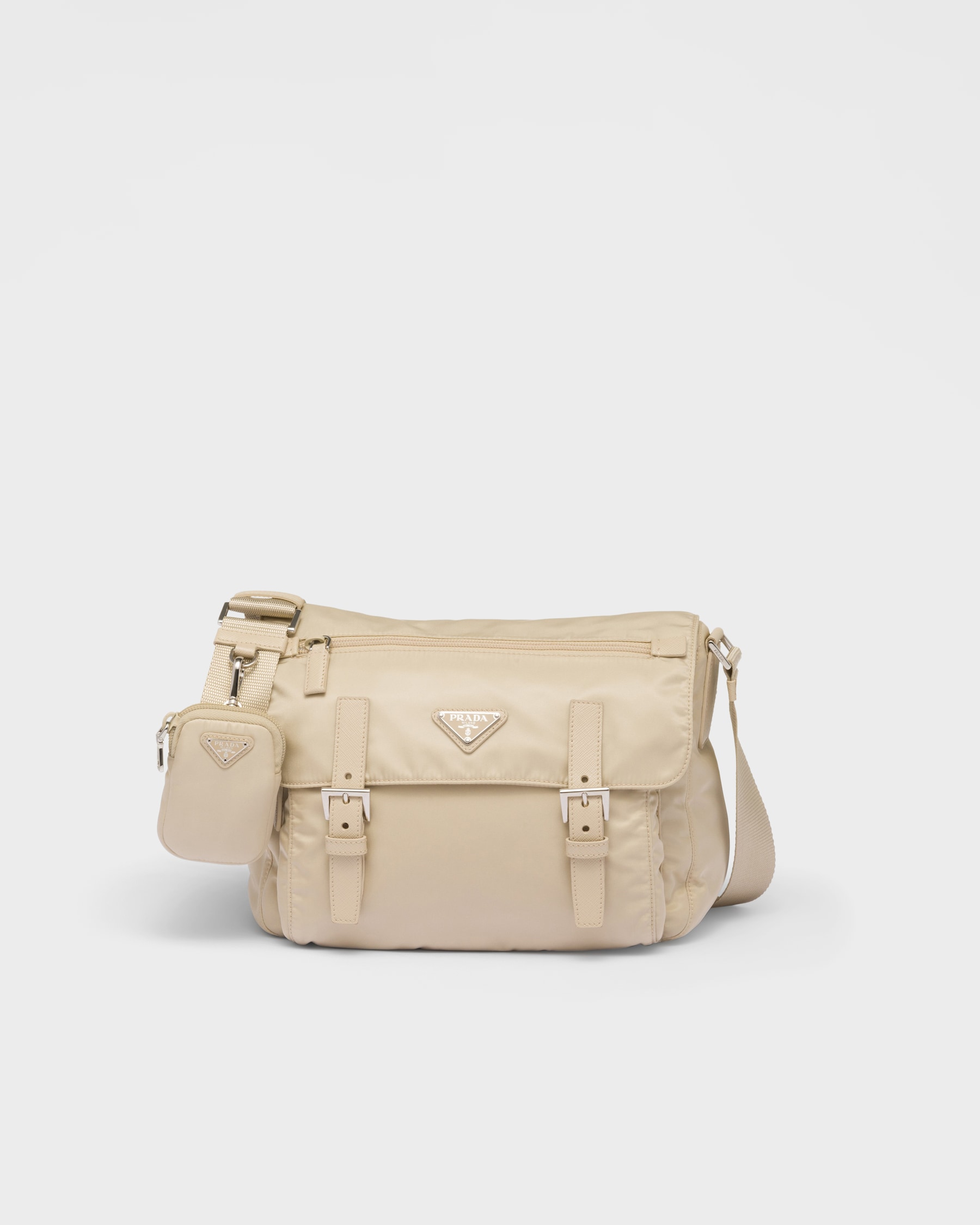 Desert Beige Re-nylon Shoulder Bag | PRADA