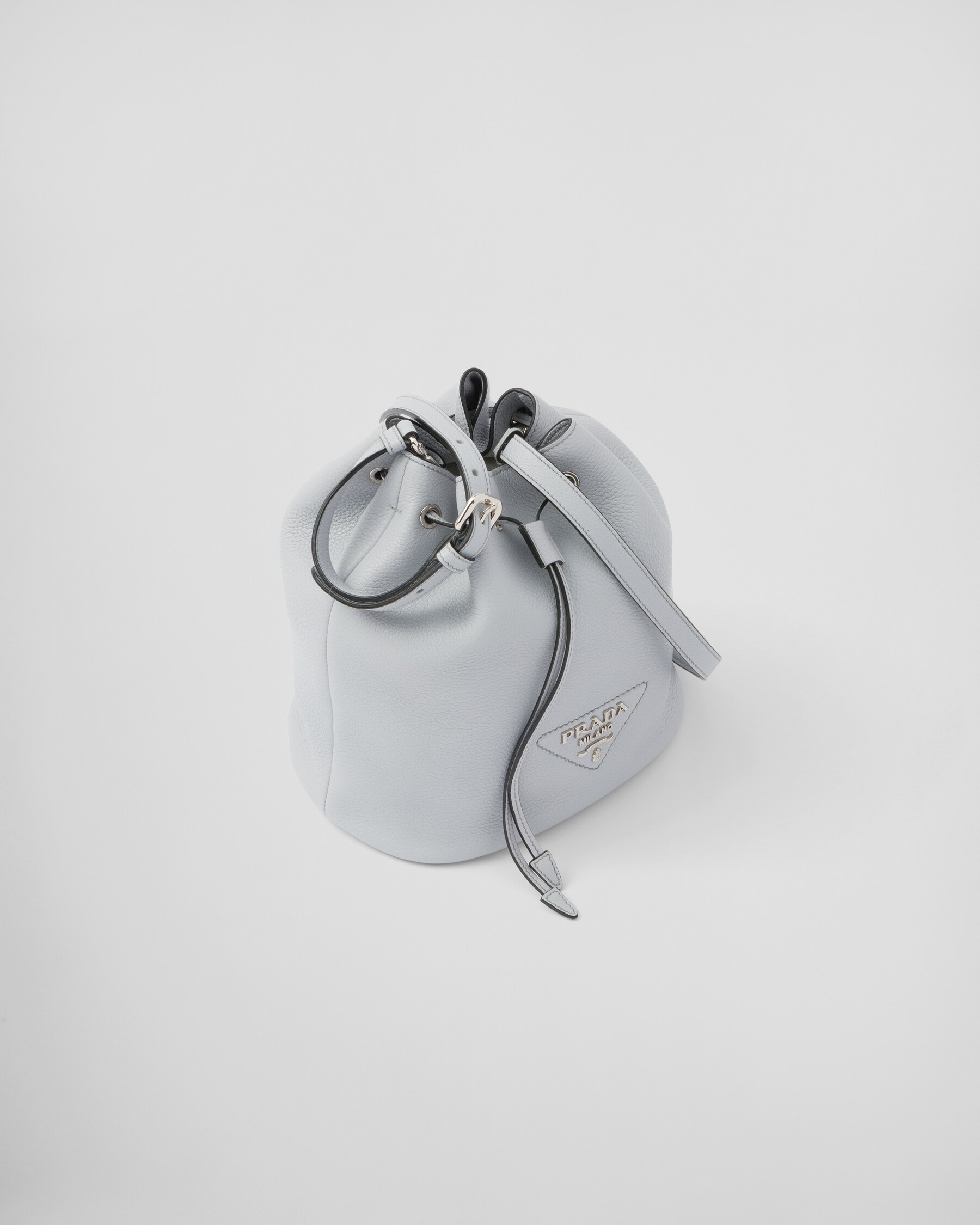 Cornflower Leather Bucket Bag | PRADA