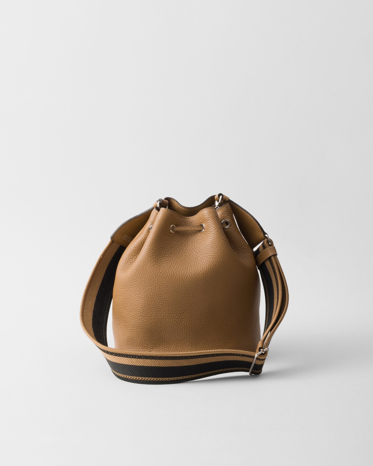Caramel Leather Bucket Bag | PRADA