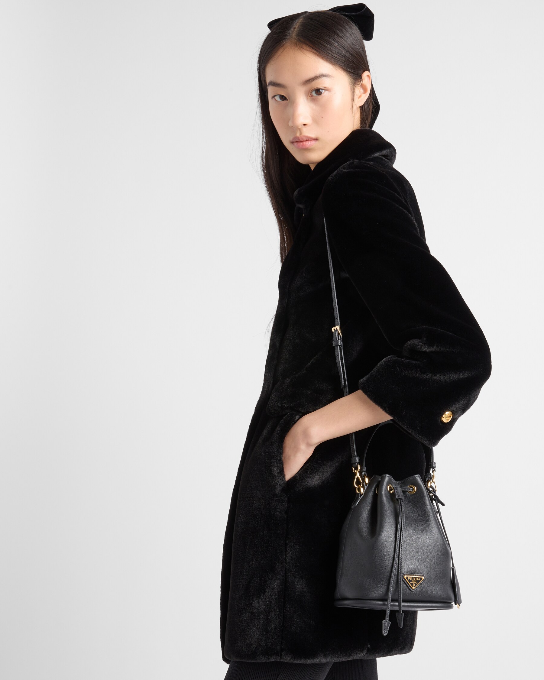 Black Leather Mini Bag | PRADA