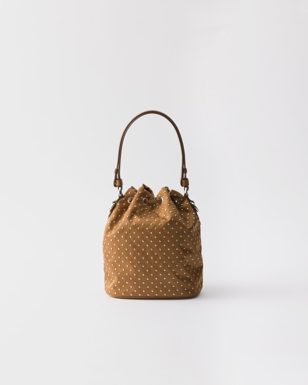 Brandy Re-nylon Mini-bag With Studs | PRADA