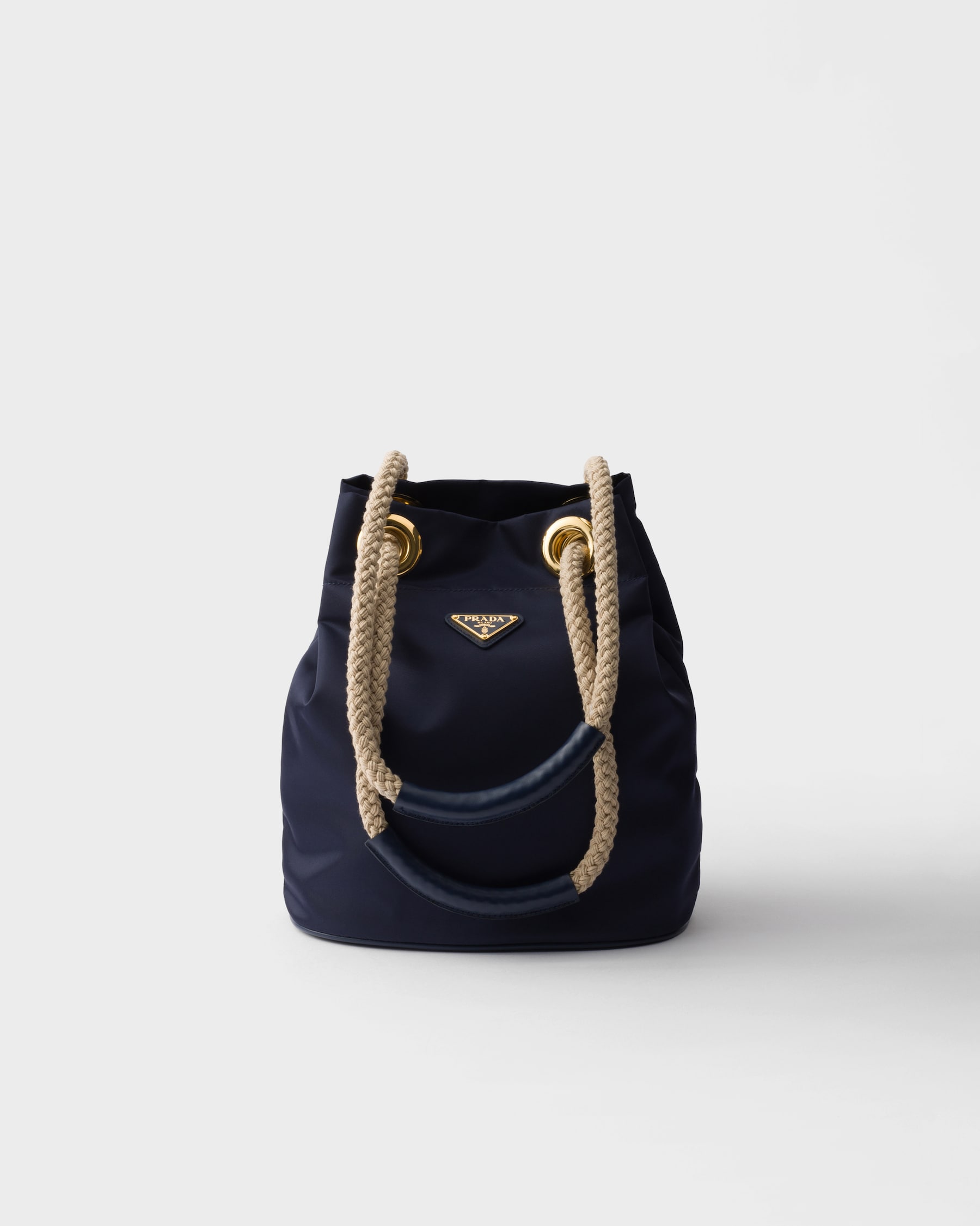 Baltic Blue Prada Mariner Re-nylon Small Bucket Bag | PRADA
