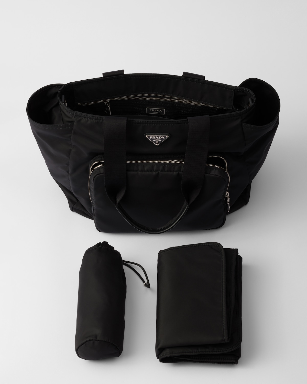 Black Prada Re-nylon Baby Bag | PRADA