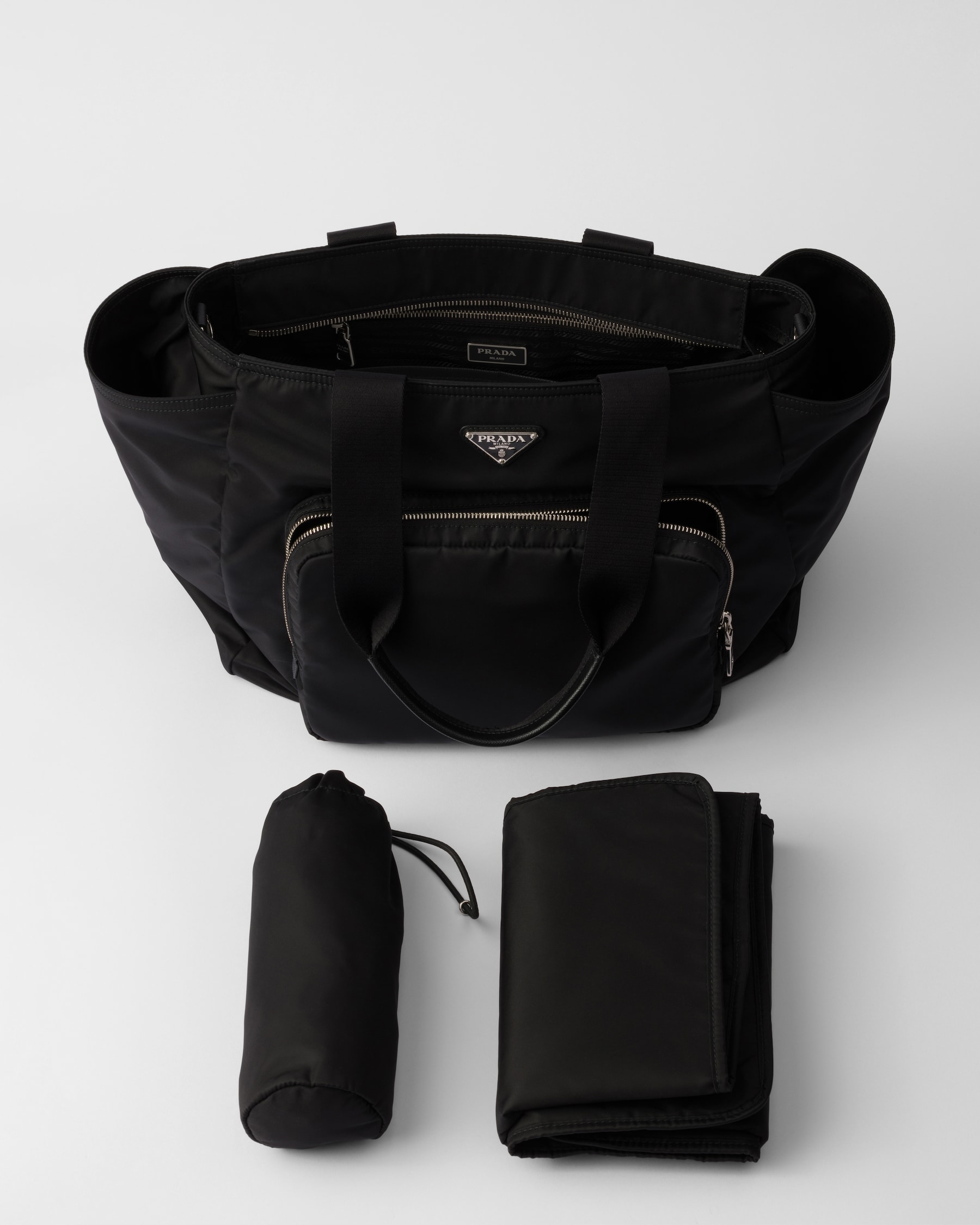 Black Prada Re-nylon Baby Bag | PRADA