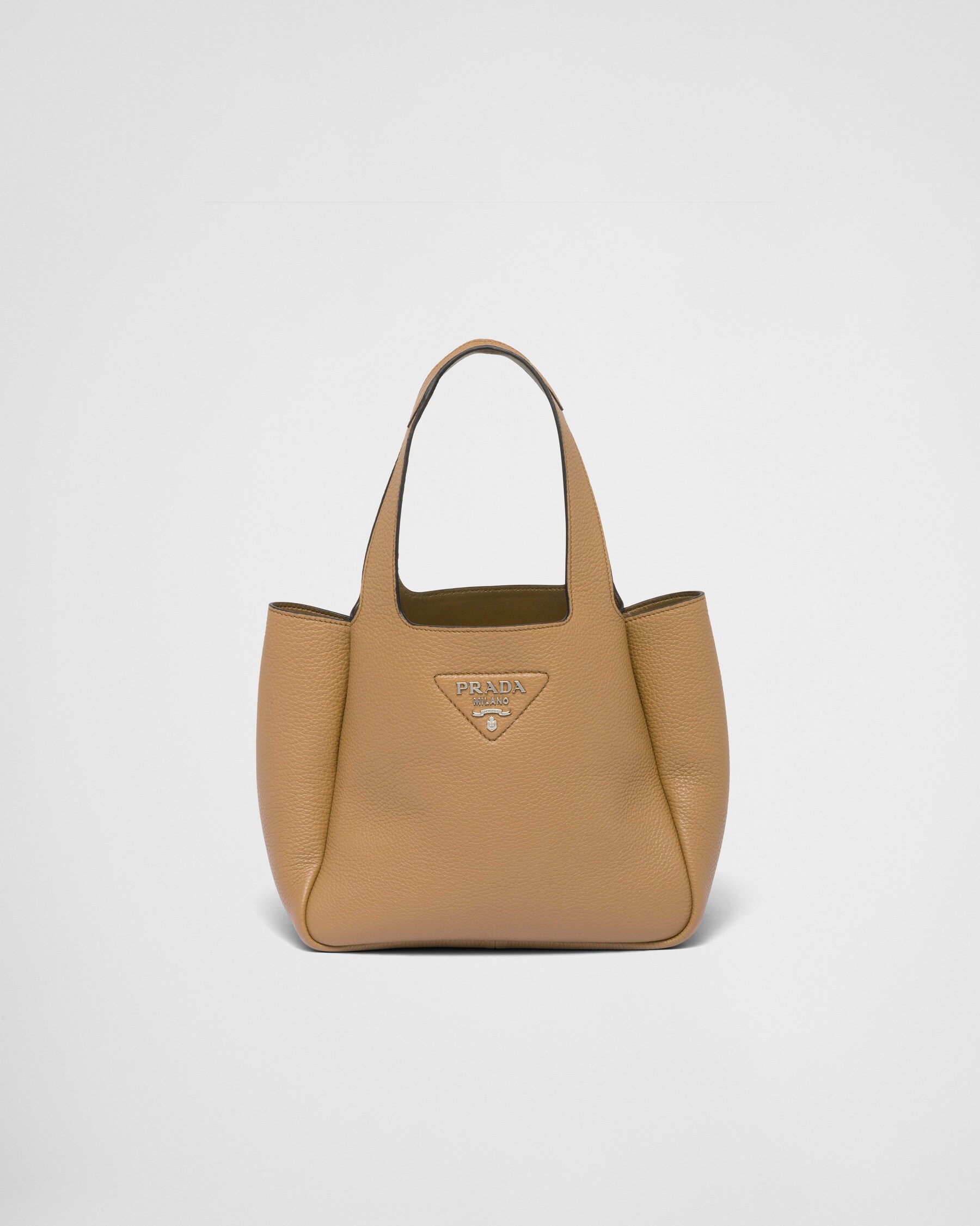 Caramel Medium Leather Tote | PRADA