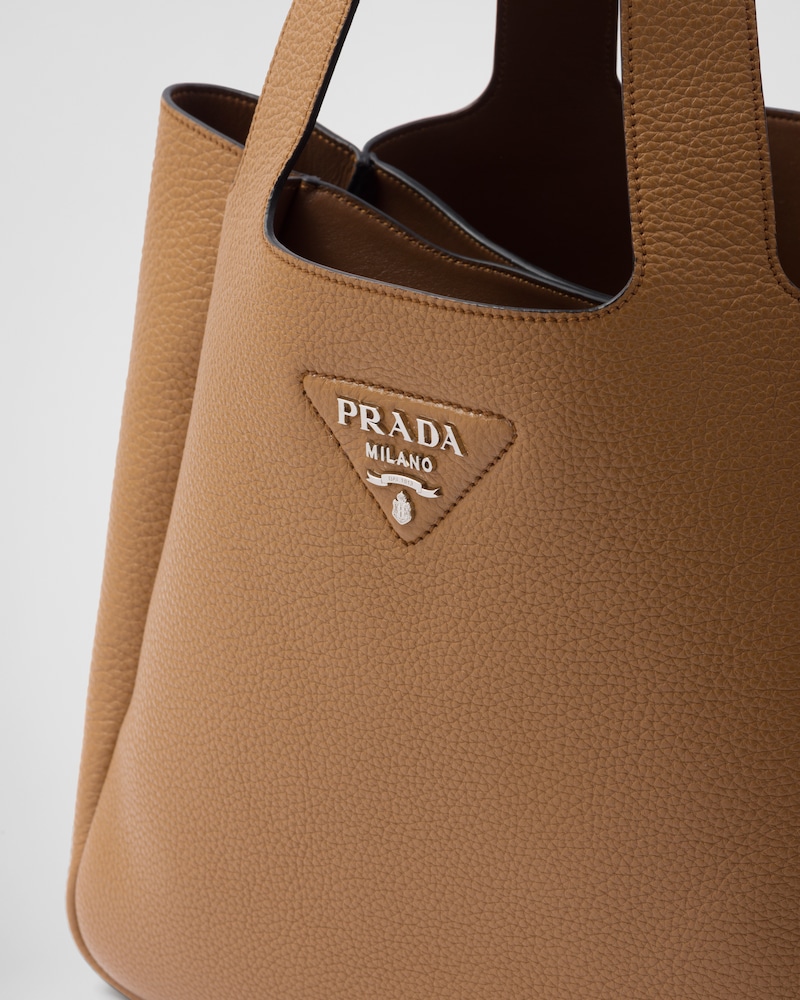 Caramel Leather Tote | PRADA