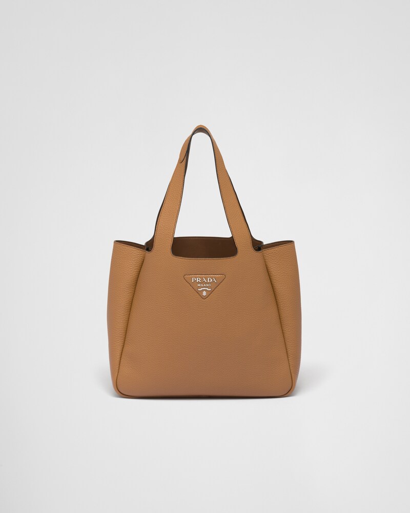 Caramel Leather Tote | PRADA