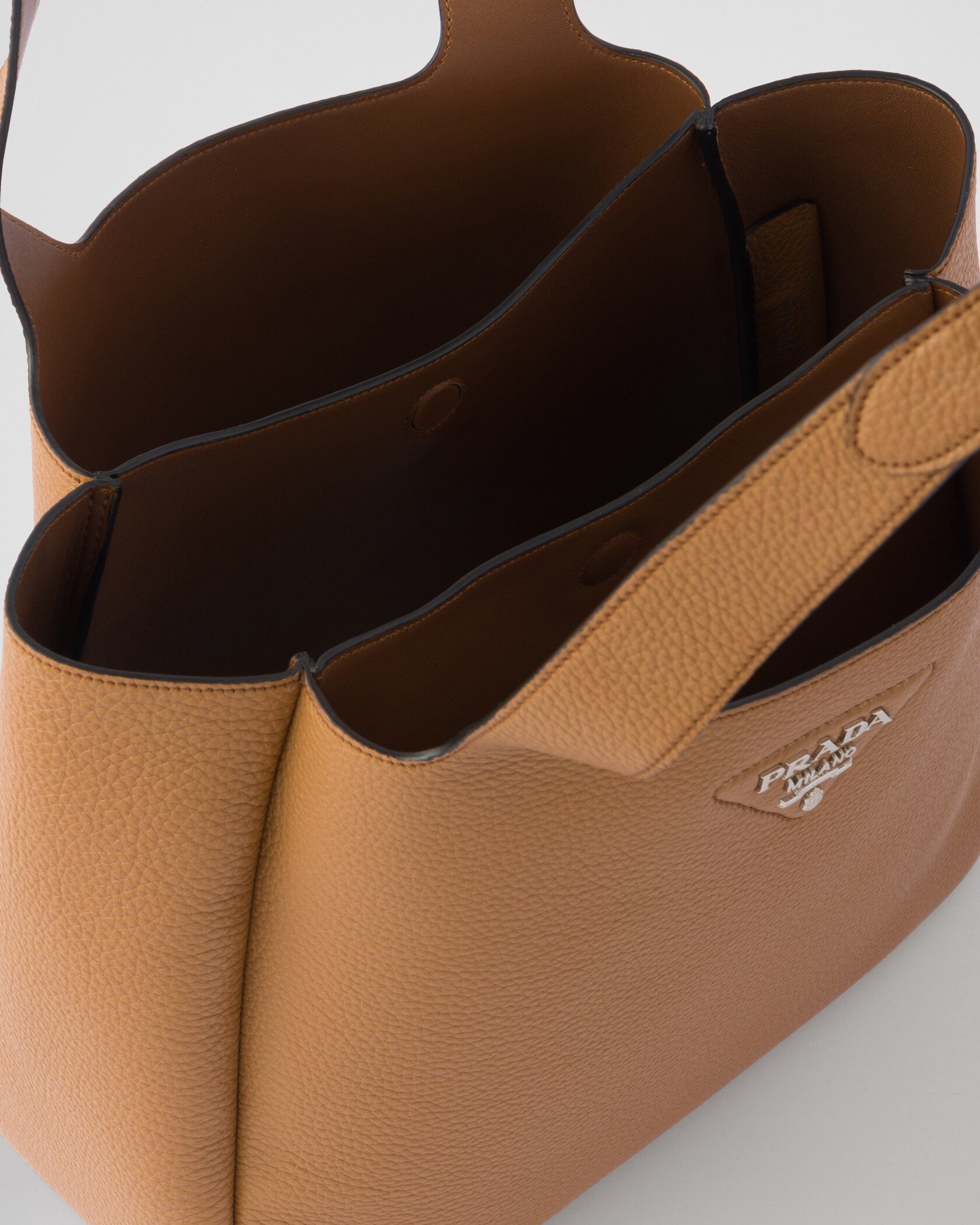Caramel Leather Tote | PRADA