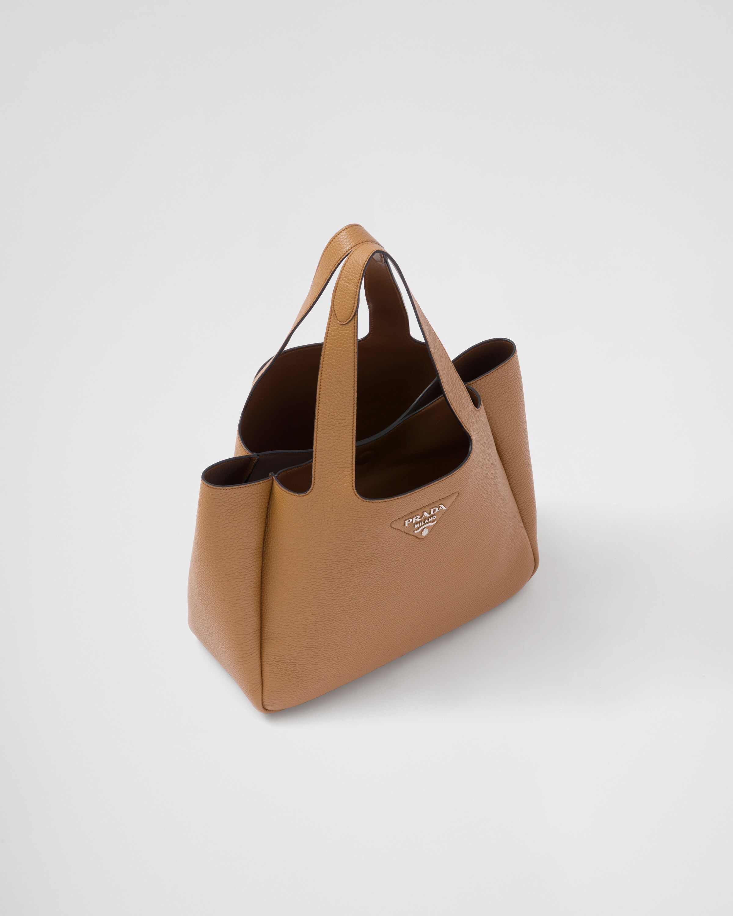Caramel Leather Tote | PRADA