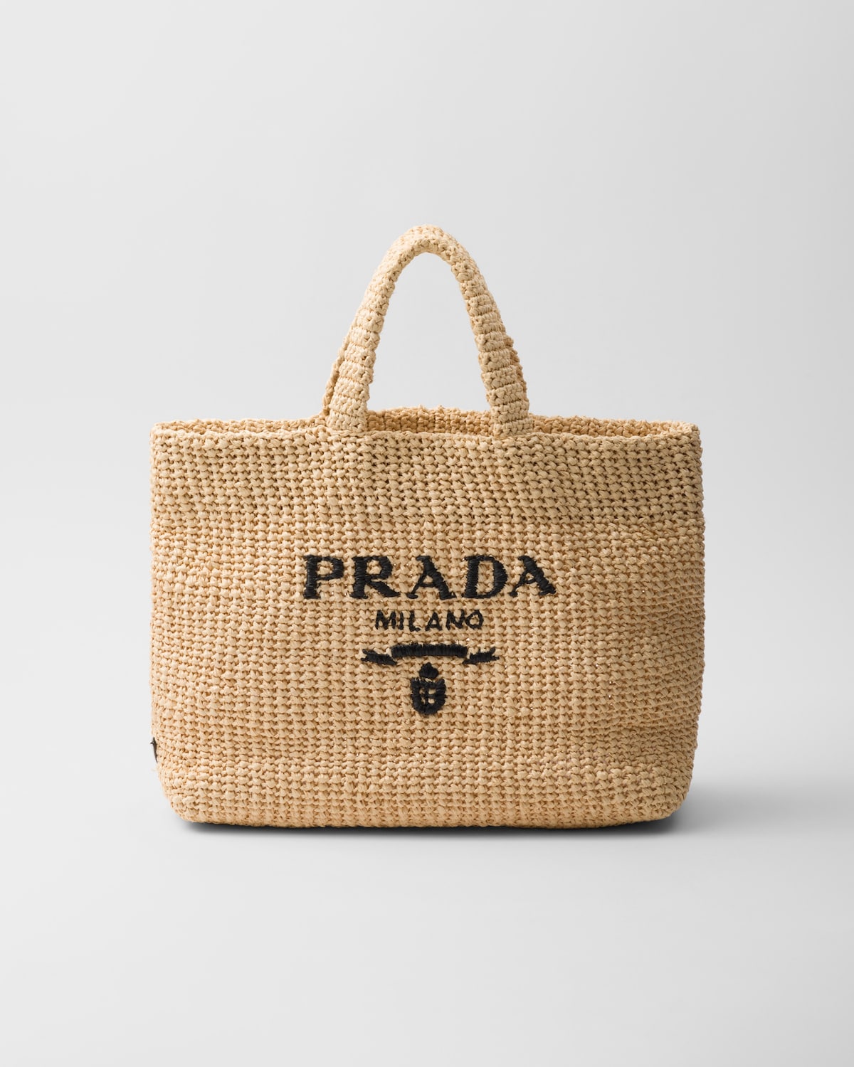 Natural Crochet Tote Bag | PRADA