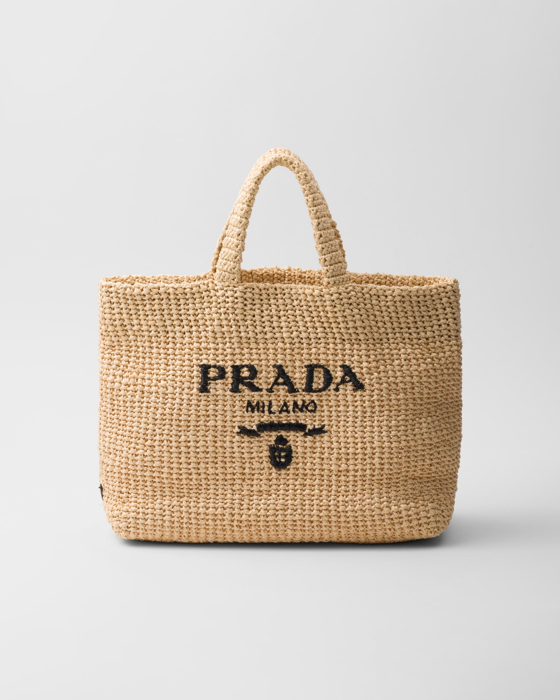 Natural Crochet Tote Bag | PRADA