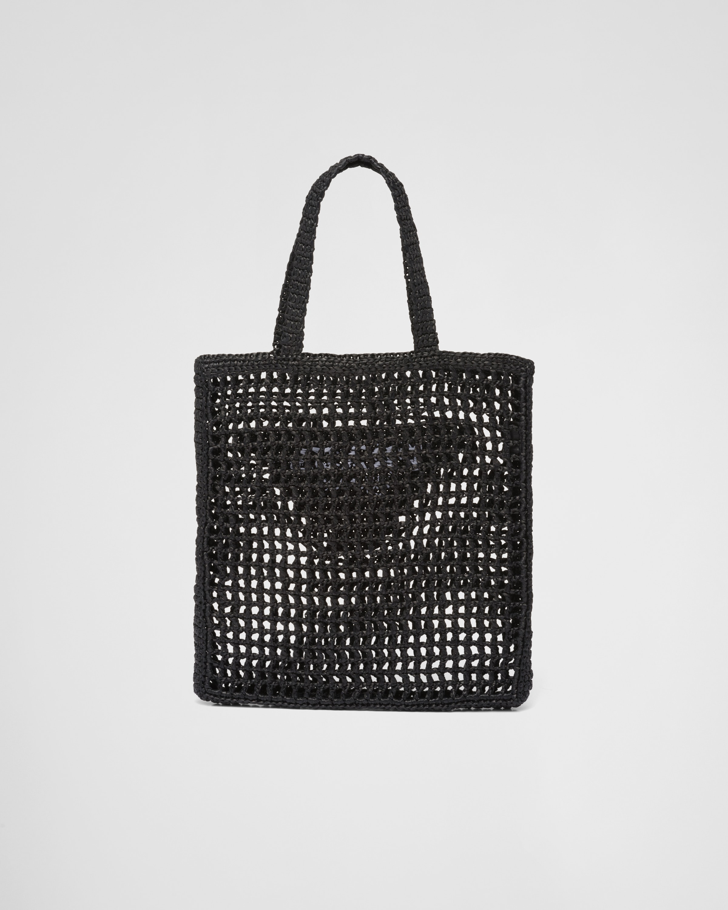 Black Raffia Tote Bag | PRADA