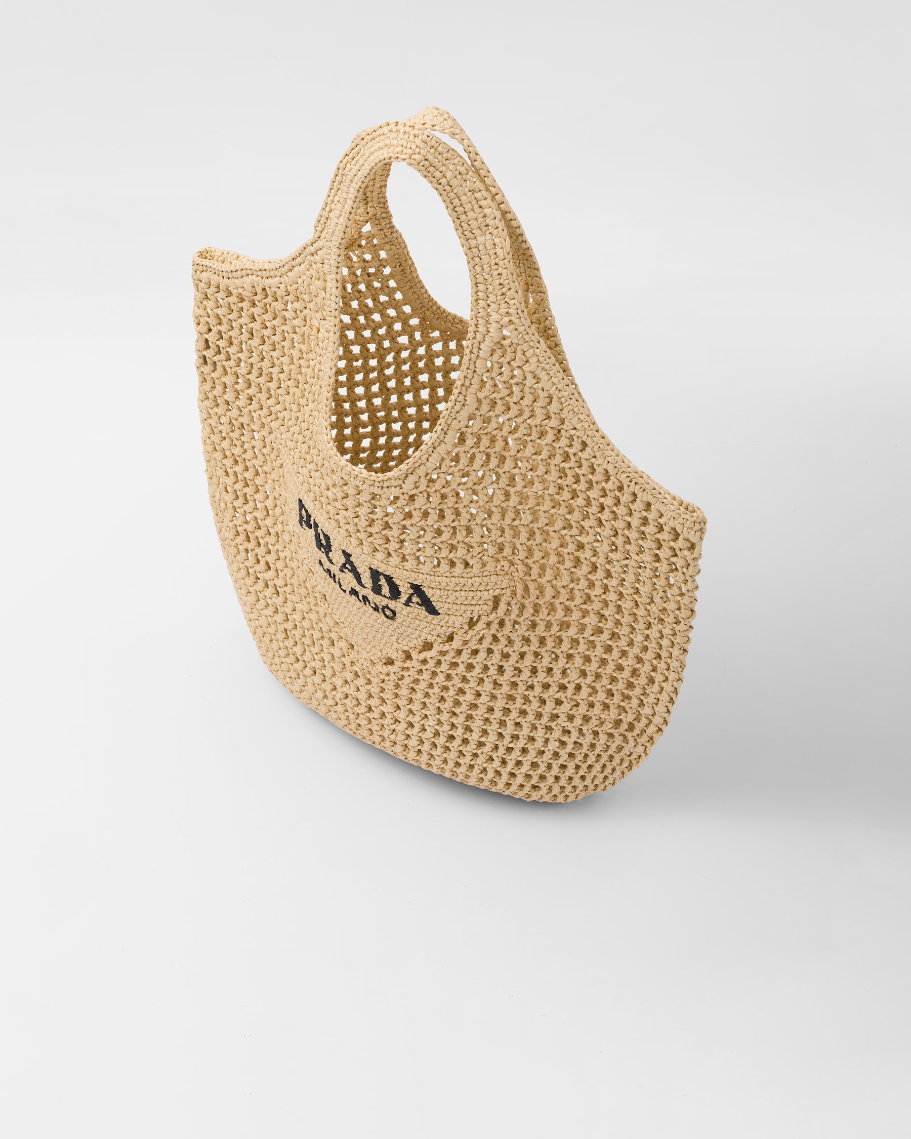 Natural Crochet Tote Bag | PRADA