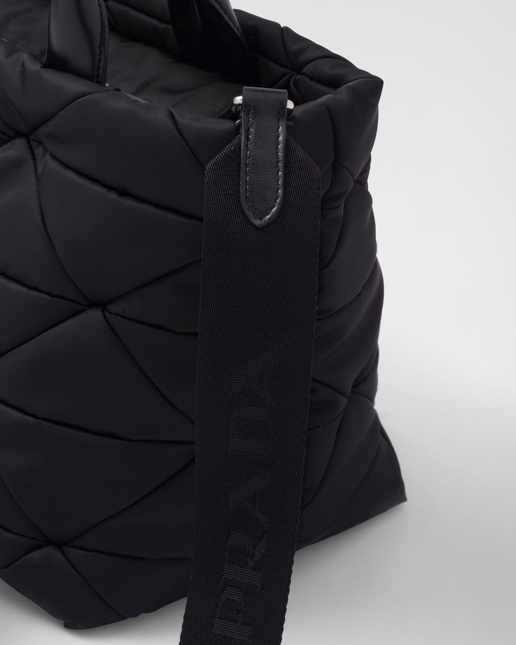 Black Small Re-nylon Padded Tote Bag | PRADA - United States