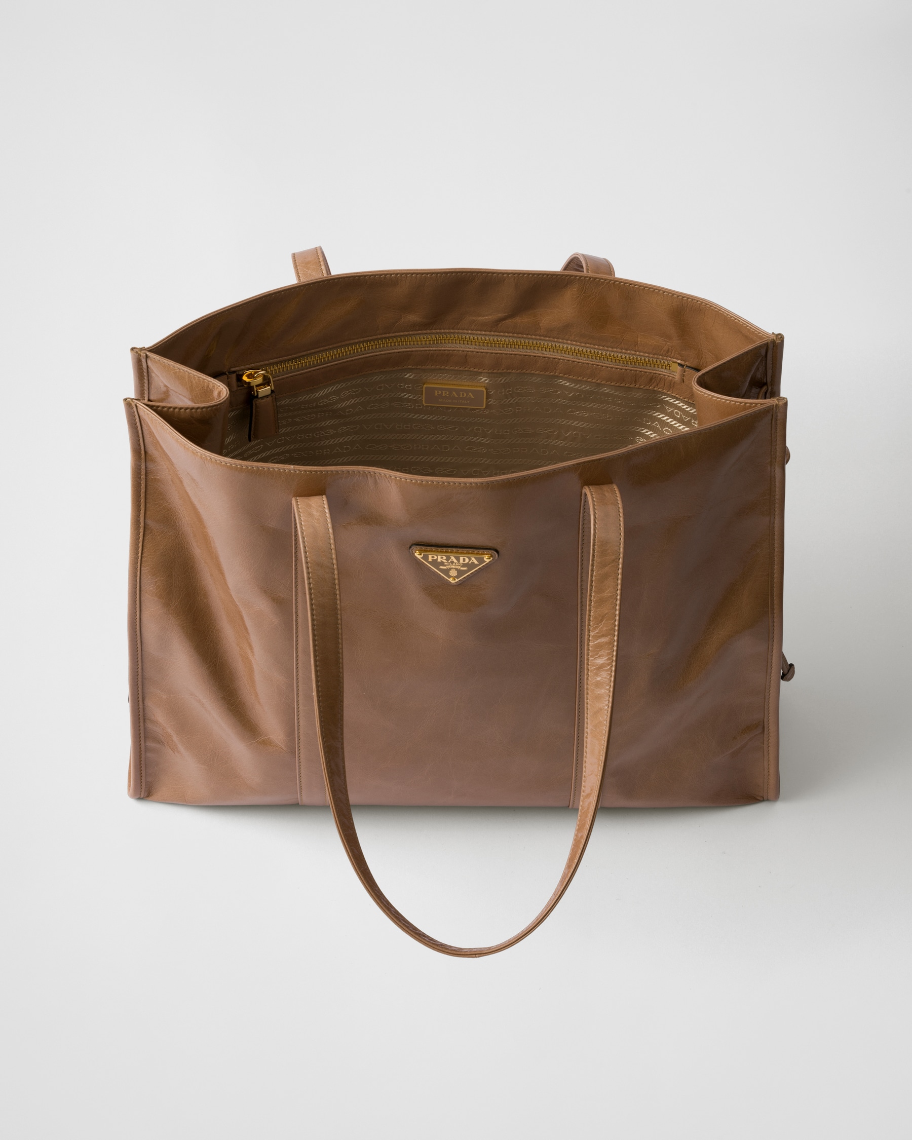 Cameo Large Leather Tote Bag | PRADA