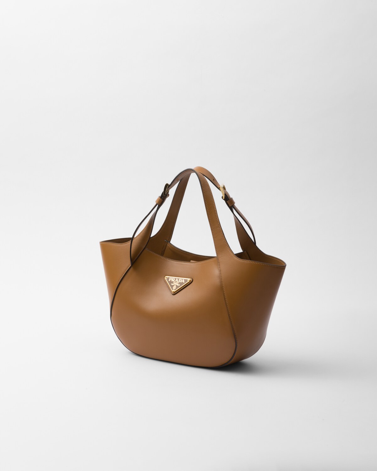 Caramel Prada Medium Leather Tote Bag | PRADA