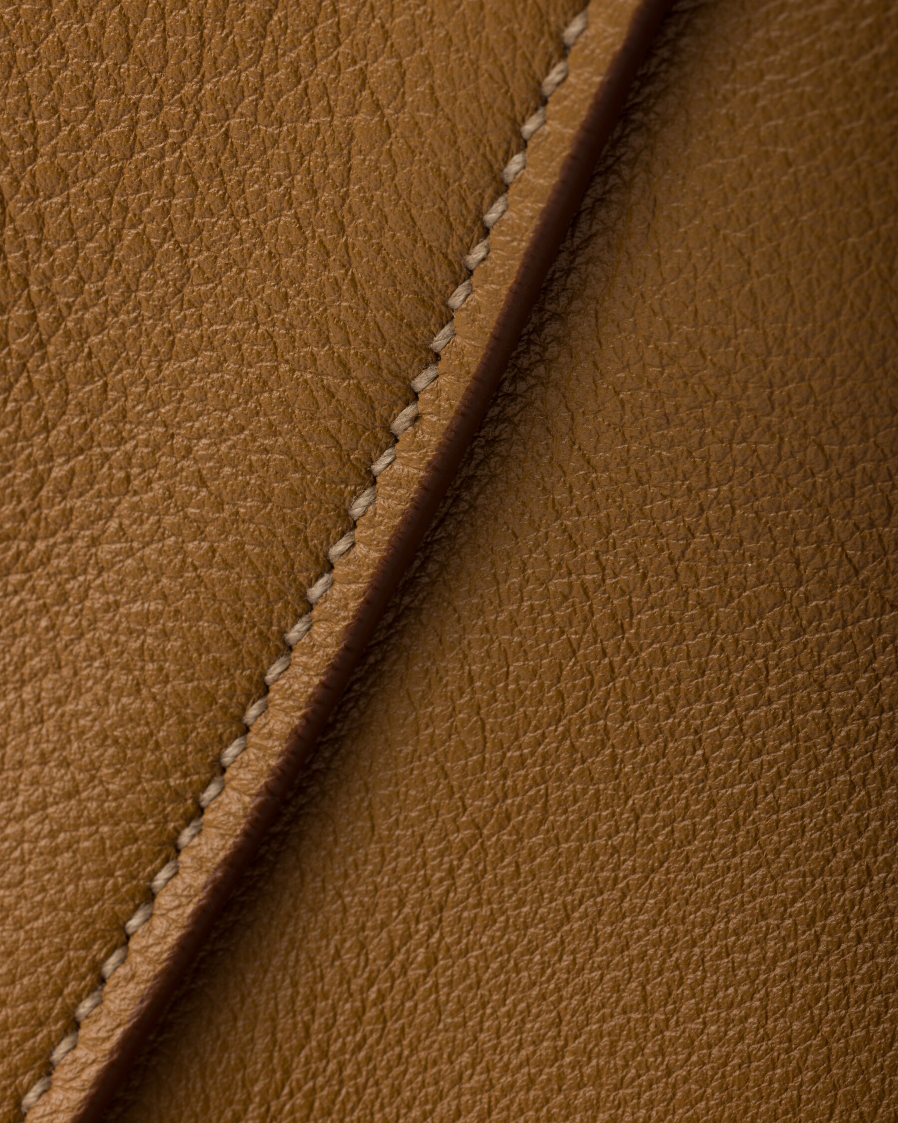 Caramel Large Leather Tote Bag | PRADA