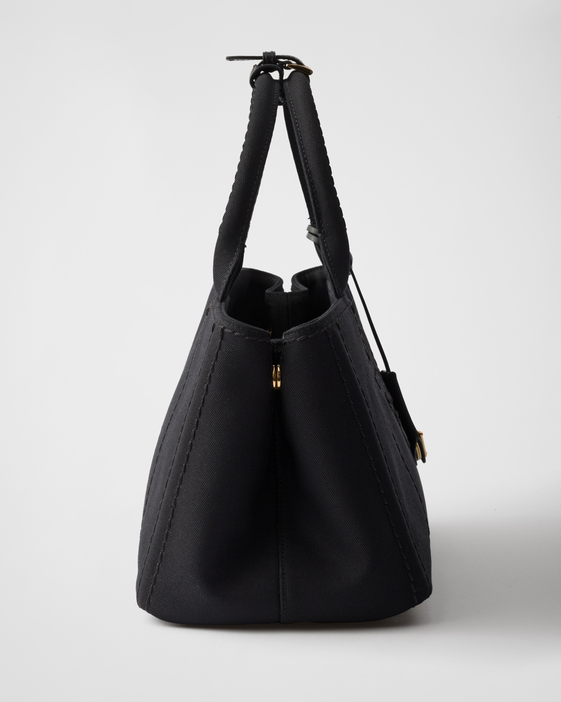 Black Large Cotton Canvas Handbag | PRADA