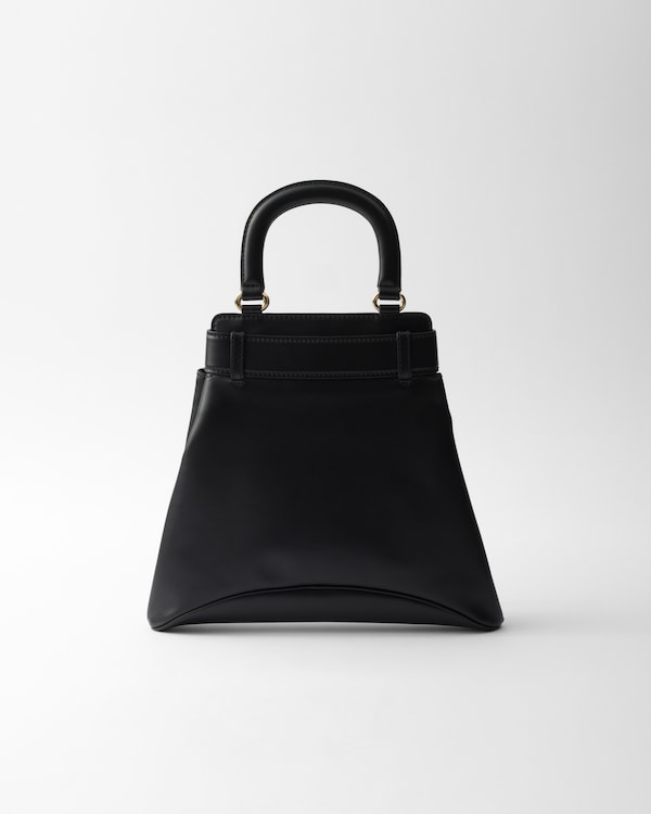 Black Medium Prada Carey Leather Bag | PRADA