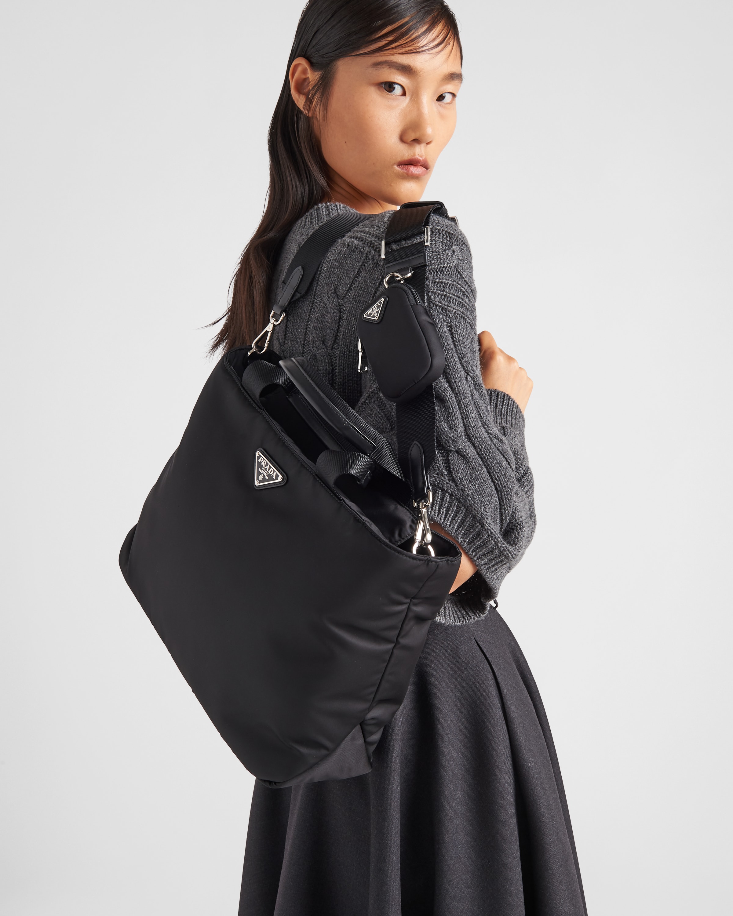 Black Re-Nylon tote bag | Prada