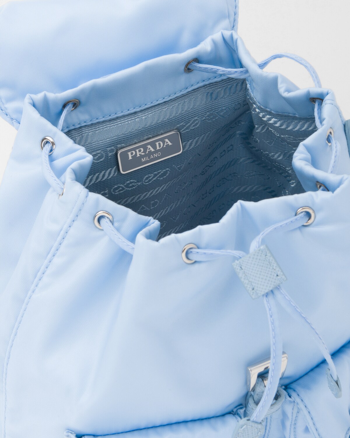Light Blue Re-nylon Mini Backpack | PRADA