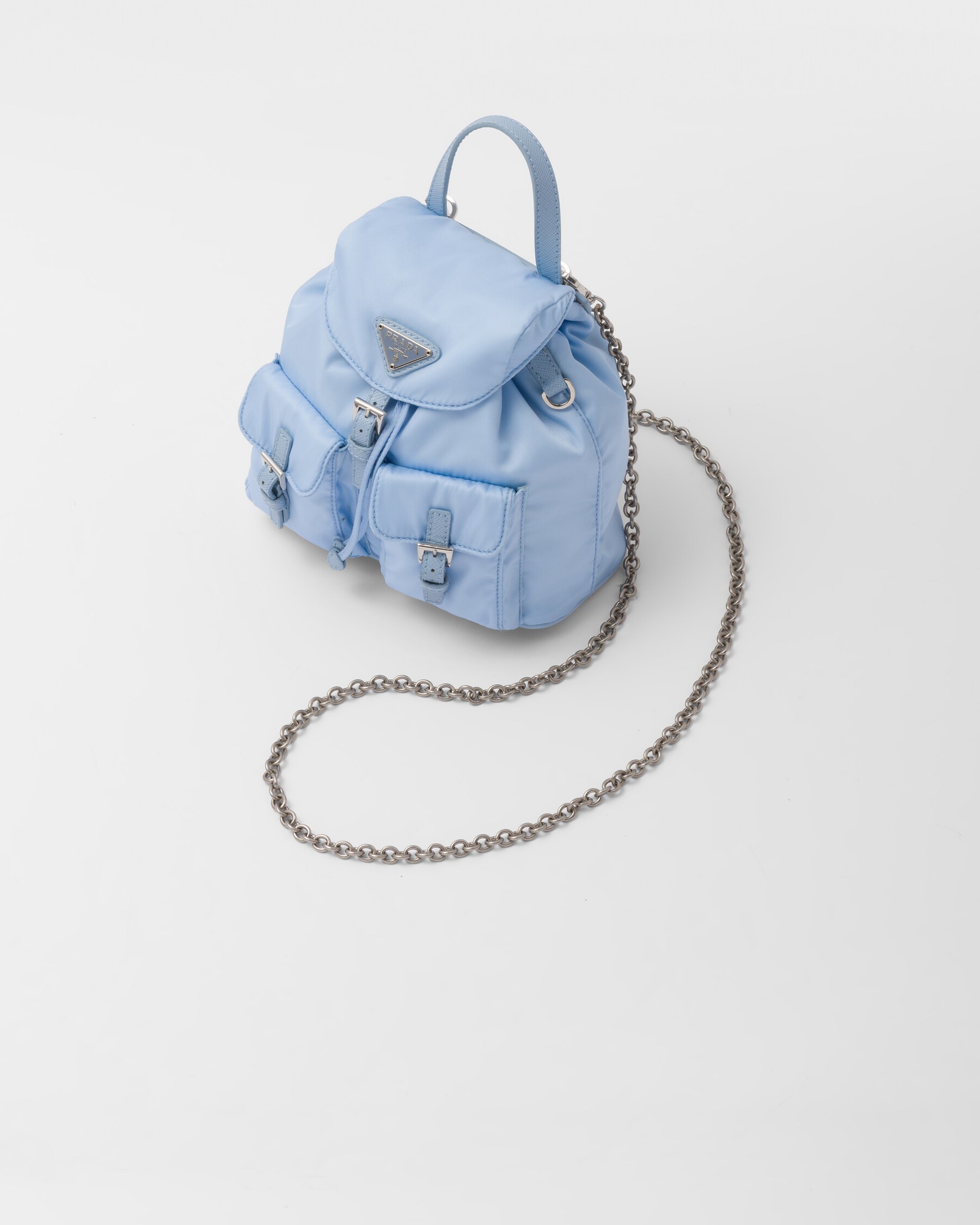 Light Blue Re-nylon Mini Backpack | PRADA