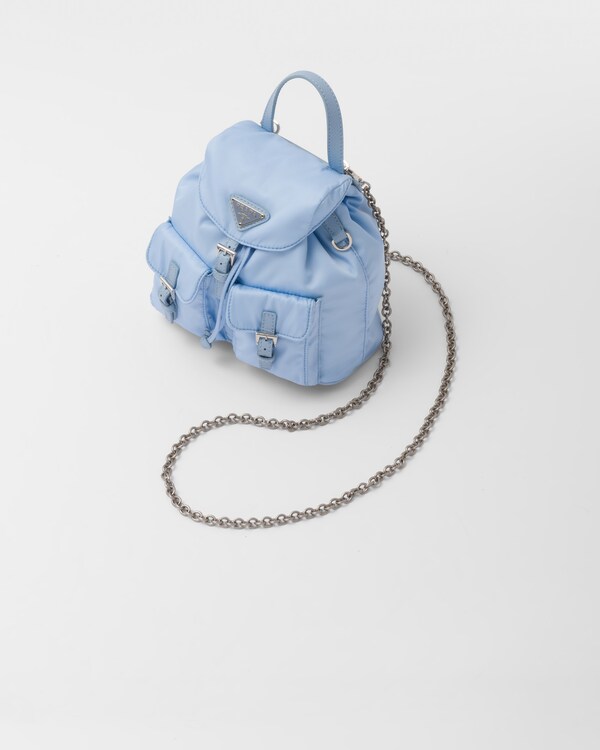 Light Blue Re-nylon Mini Backpack | PRADA