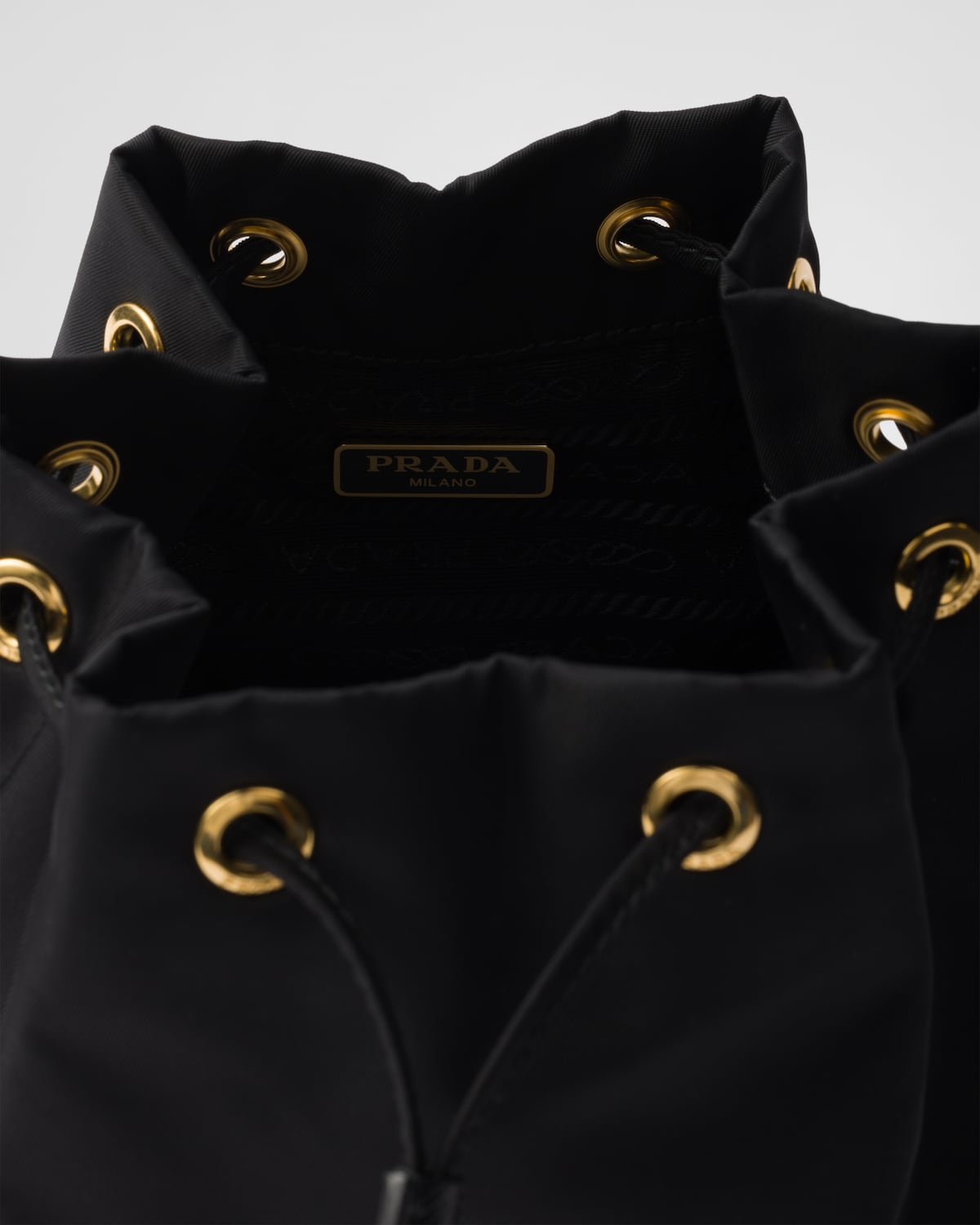 Black Prada Duet Re-nylon Bucket Bag | PRADA