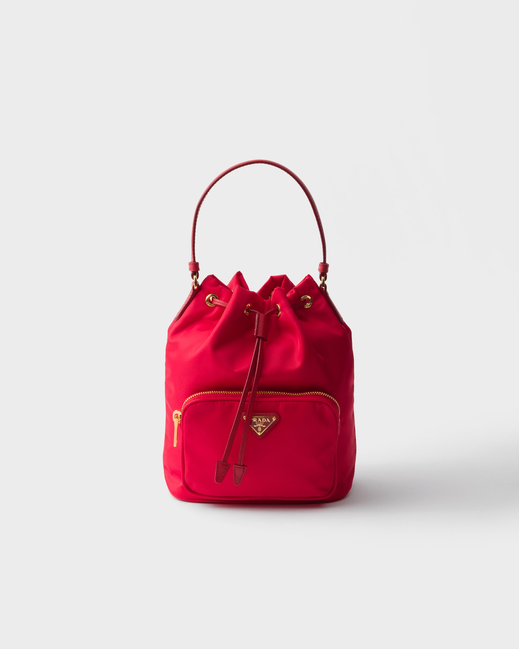 Bolsa Bucket Prada Duet Em Re-nylon Vermelho | PRADA