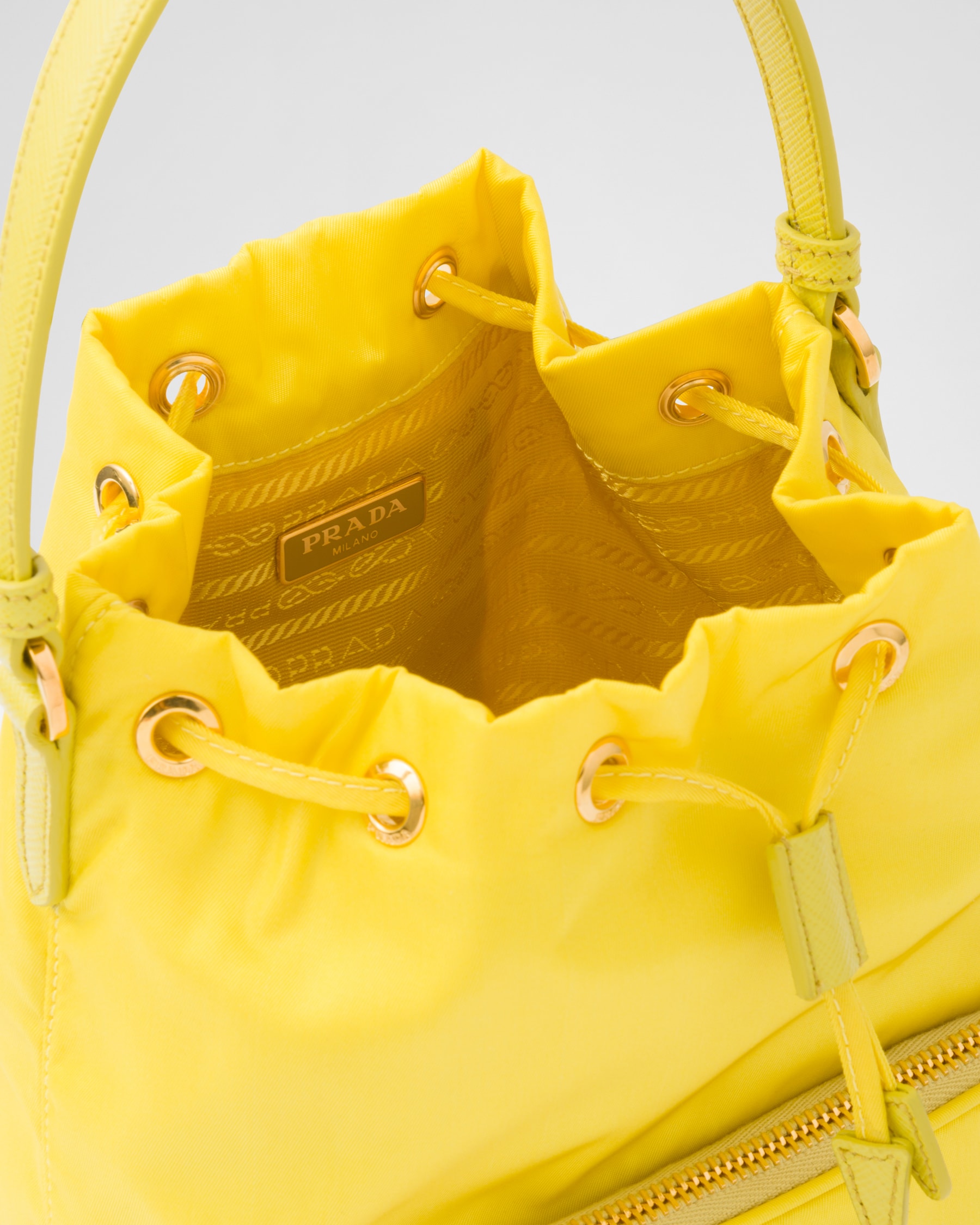 Secchiello Prada Duet In Re-nylon Giallo Cedro | PRADA
